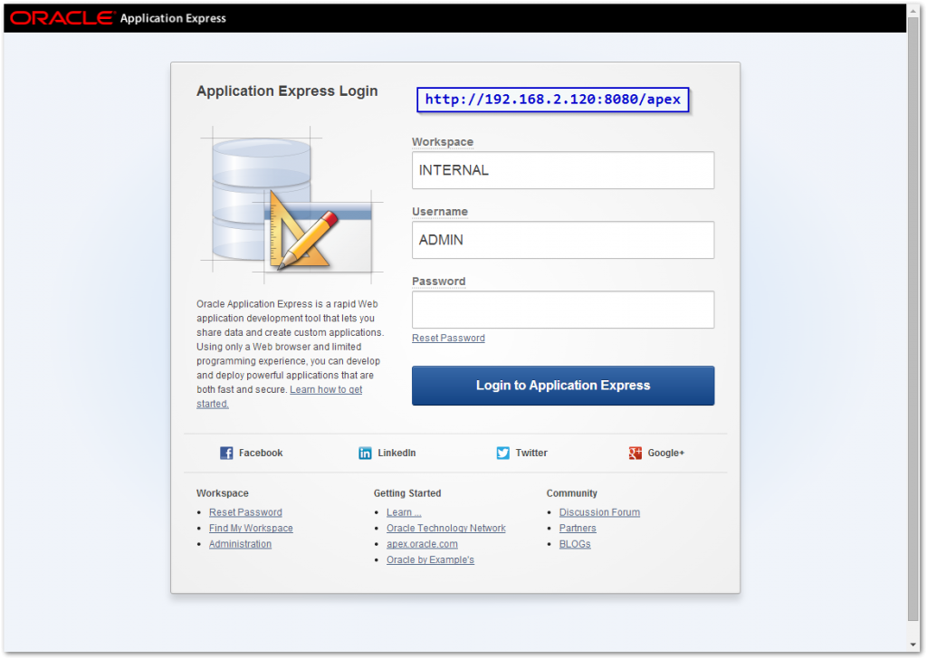 Installing Oracle Application Express in Oracle Database 12c - eMarcel.com