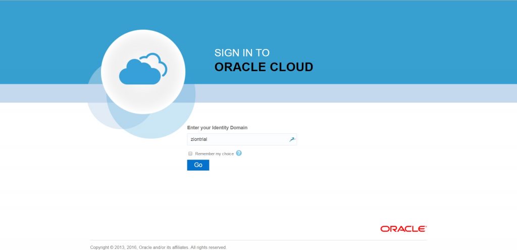 Oracle Database Cloud Service free trial account - eMarcel.com