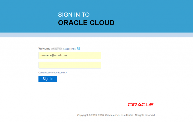 Creating Oracle Database Cloud Service Dbaas