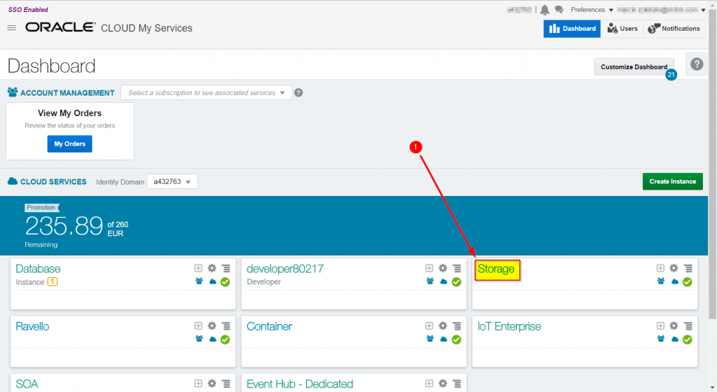 Creating Oracle Database Cloud Service (DBaaS) - eMarcel.com