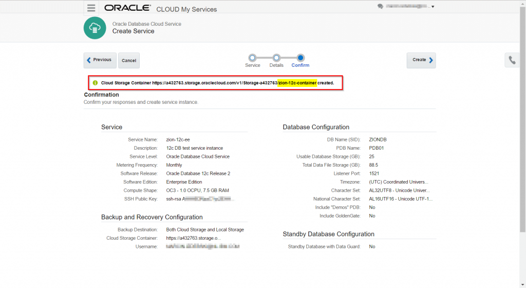 Creating Oracle Database Cloud Service (DBaaS) - eMarcel.com